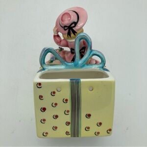 Lefton | Accents | Vintage 957 Signed Lefton Ceramic Girl Sitting On ...